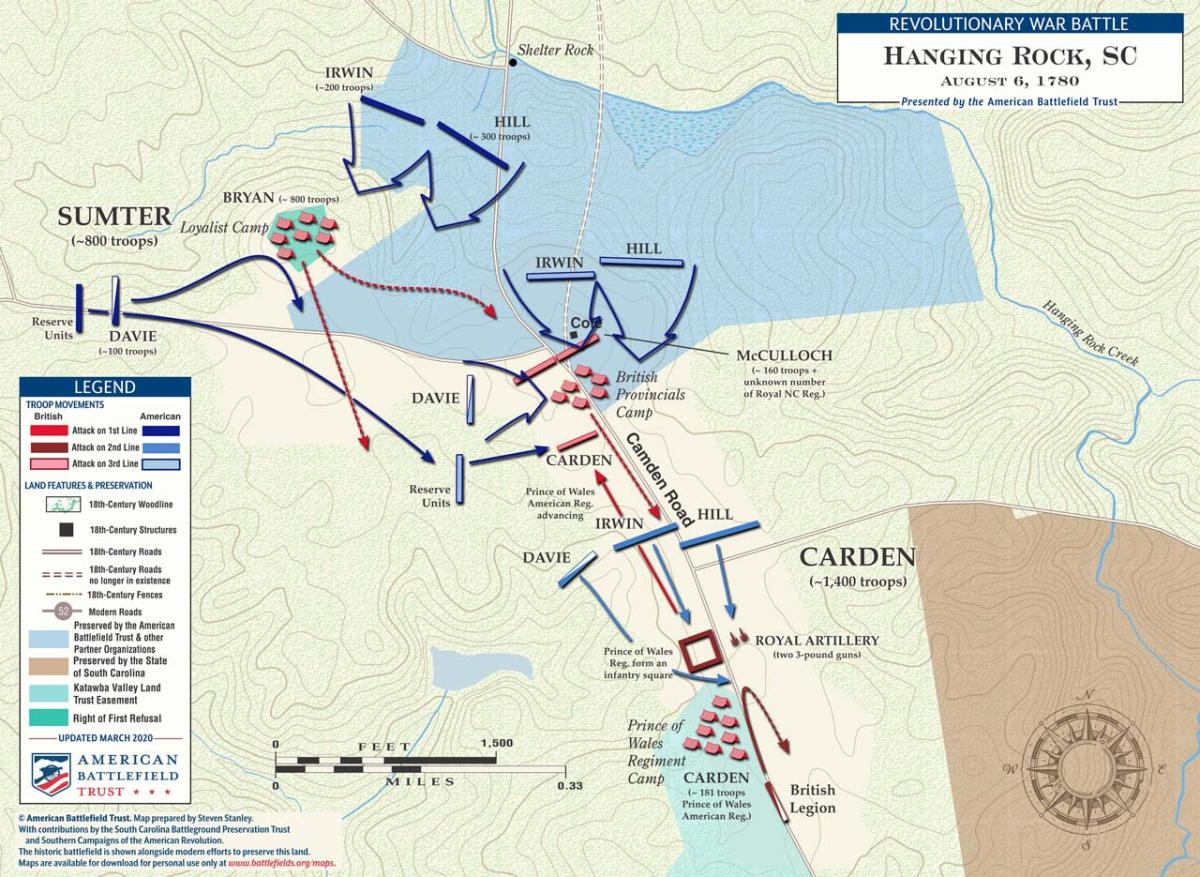 Hanging Rock | Aug 6, 1780 | The Liberty Trail